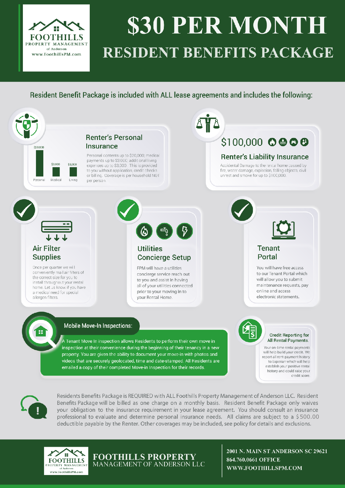 Resident Benefits Package